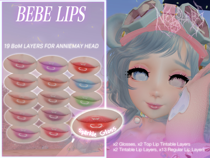 Second Life Marketplace - NEKOLABS - AnnieMay Bebe Lips BOM